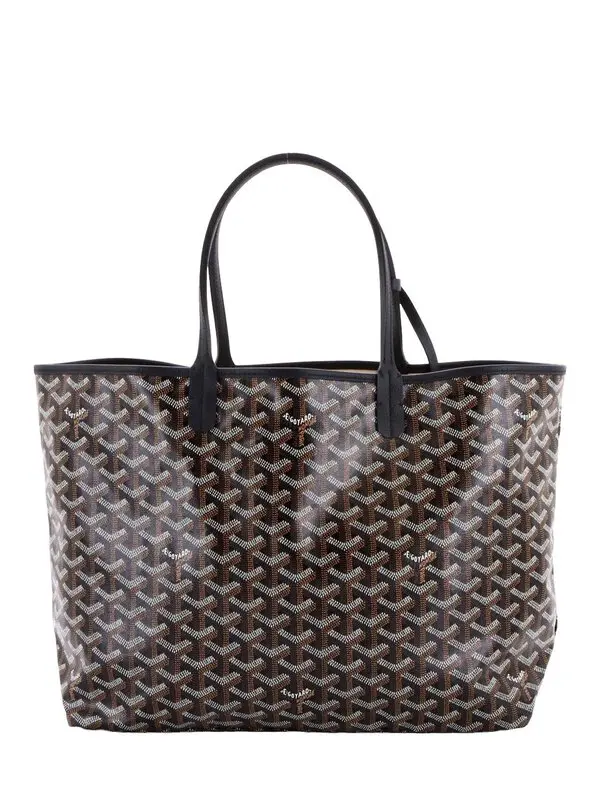 Goyard Saint Louis Tote Coated Canvas Gm - Black