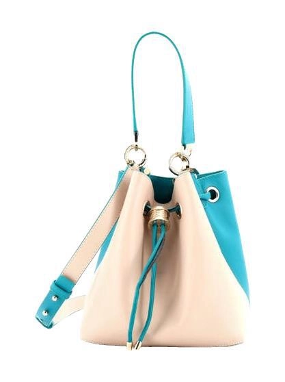 BVLGARI B.zero1 Bucket Bag Leather - Blue
