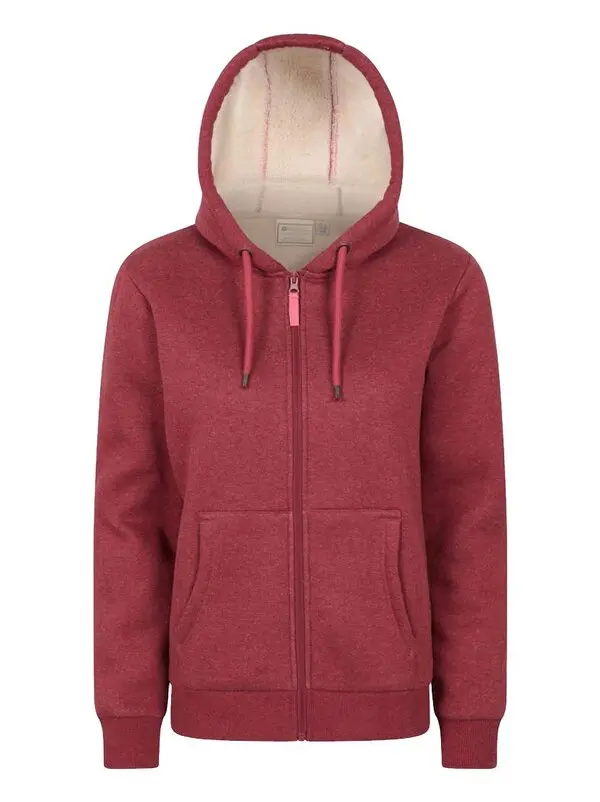 Mountain Warehouse Dalton Fleece Lined Full Zip Hoodie - Rust