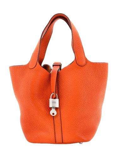 Hermès Picotin Lock Bag Clemence Pm - Orange