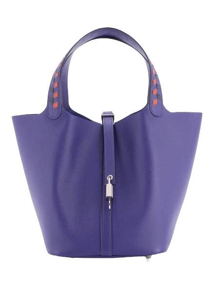 Hermès Picotin Lock Bag Tressage Epsom Mm - Blue