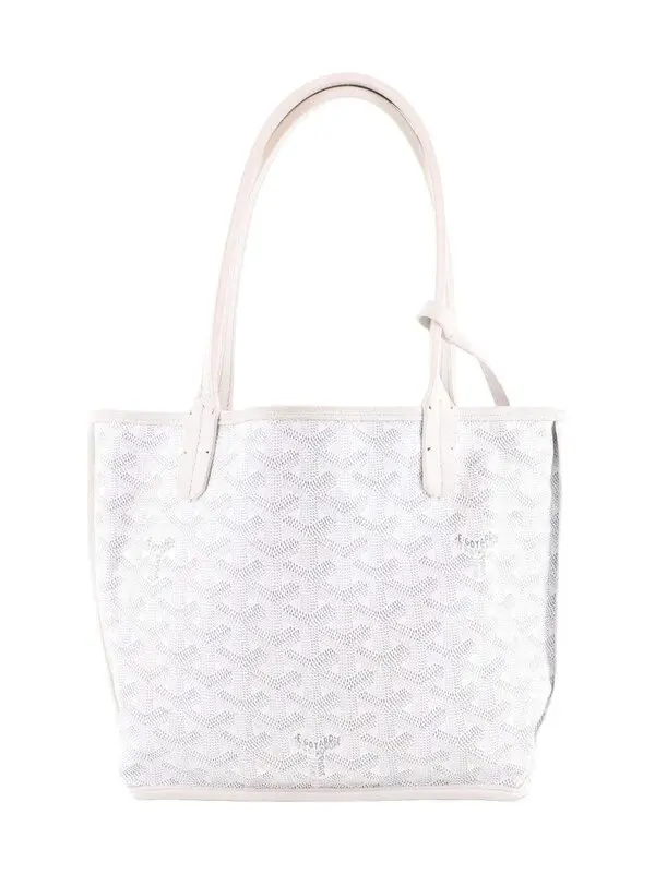 Goyard Anjou Reversible Tote Coated Canvas Mini - White