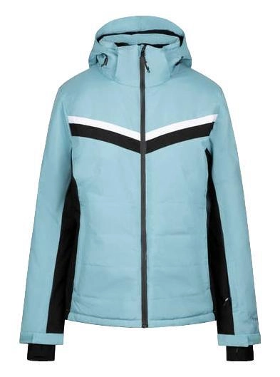 TRESPASS Quilted Padded Ski Jacket With Detachable Hood - Blue Jade