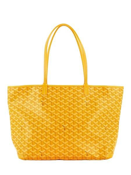 Goyard Artois Tote Coated Canvas Mm - Yellow