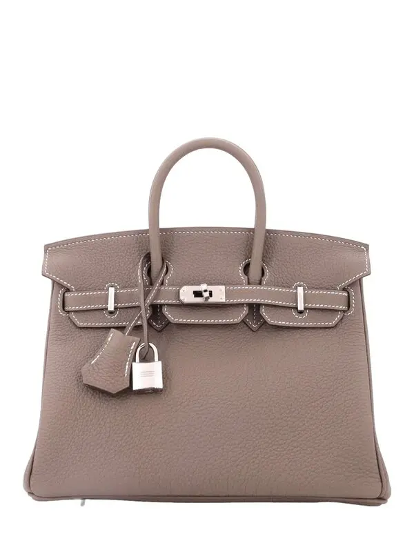 Hermès Birkin Handbag Togo With Palladium Hardware 25 - Grey