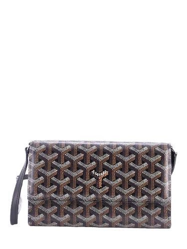 Goyard Varenne Continental Wallet With Strap Coated Canvas - Black