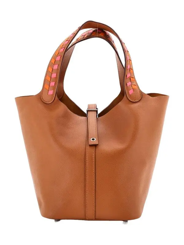 Hermès Picotin Lock Bag Tressage Epsom Mm - Brown