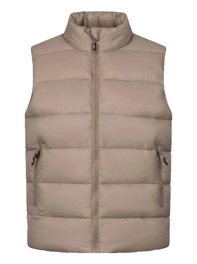 TRESPASS Simone Padded Casual Vest - Sand