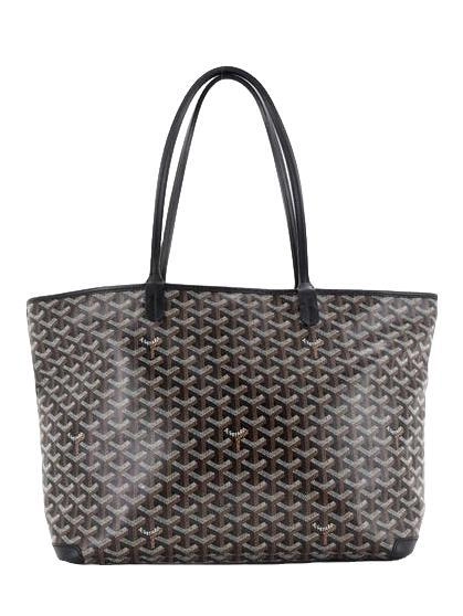 Goyard Artois Tote Coated Canvas Mm - Black
