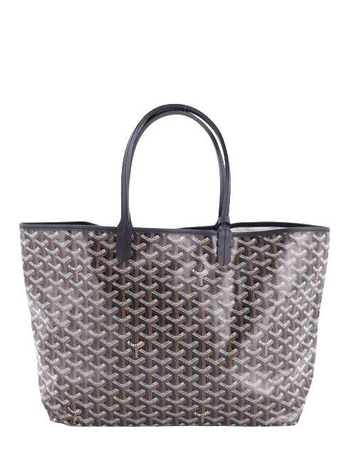 Goyard Saint Louis Tote Coated Canvas Pm - Black