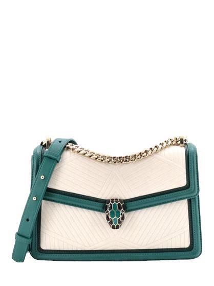 BVLGARI Serpenti Forever Shoulder Bag Quilted Leather - None