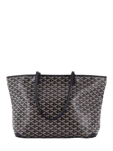 Goyard Artois Tote Coated Canvas Mm - Black