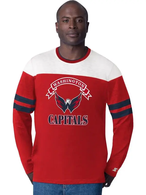 STARTER Washington Capitals Durene Long Sleeve T-shirt - Red