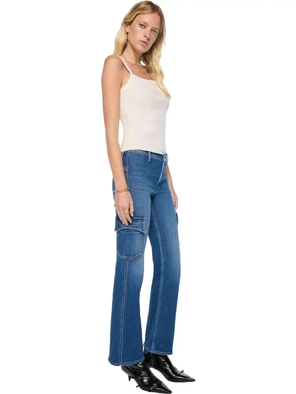 MOTHER The Draw Hustler Skimp Spare Me Drama Jeans - Blue