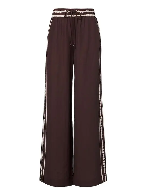 ALEMAIS Lori Wide-leg Pants - Brown