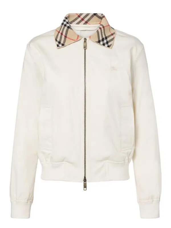 Burberry Cotton Blouson Jacket - White