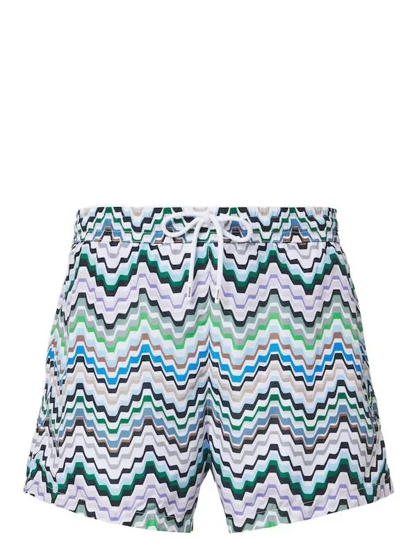 Missoni Zigzag Swim Trunks - Multicoloured