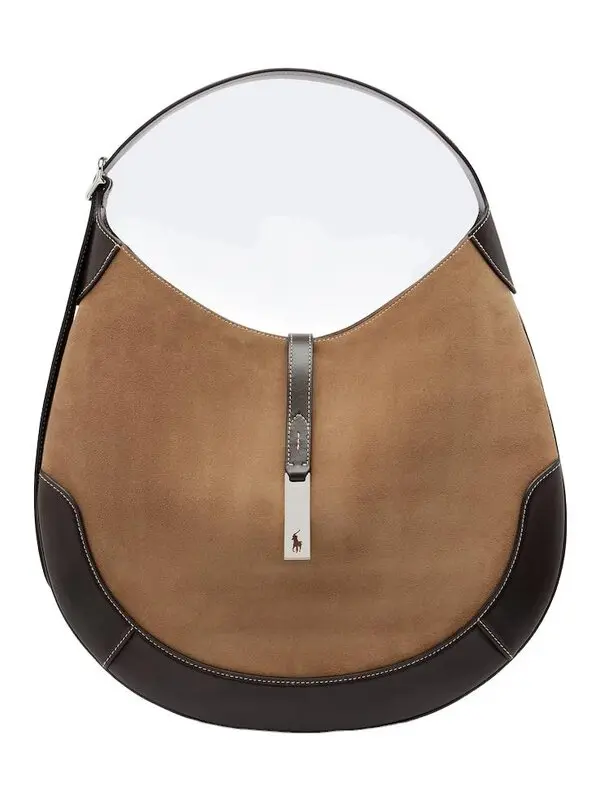 Polo Ralph Lauren Suede Shoulder Bag - Brown