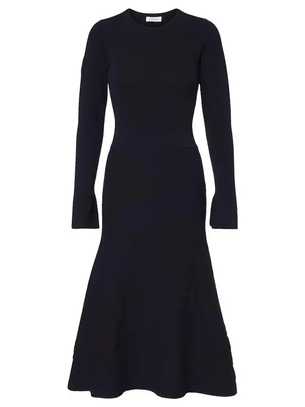 Erdem Jacquard Midi Dress - Blue