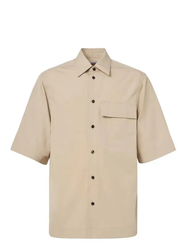 Bottega Veneta Cotton Canvas Shirt - Beige