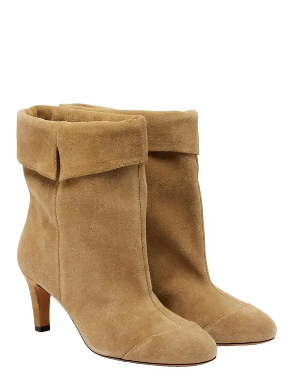 Isabel Marant Étoile Eldra Suede Ankle Boots - Brown