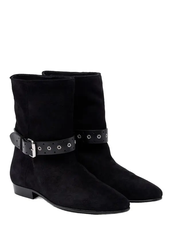 Isabel Marant Étoile Reena Suede Ankle Boots - Black