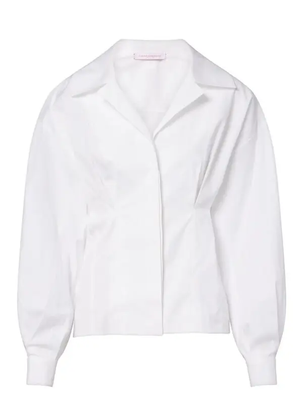 Carolina Herrera Cotton-blend Poplin Shirt - White