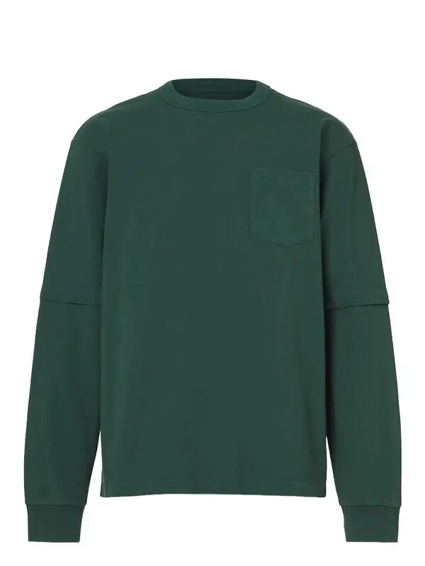 Sacai Cotton Jersey T-shirt - Green