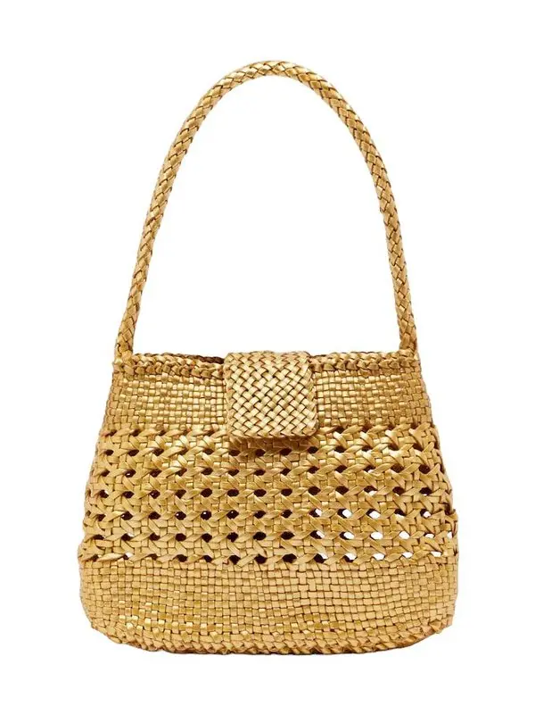 Rixo Dragon Diffusion Amoria Shoulder Bag - Gold