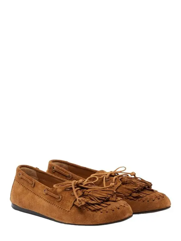Isabel Marant Étoile Fersi Suede Boat Shoes - Brown