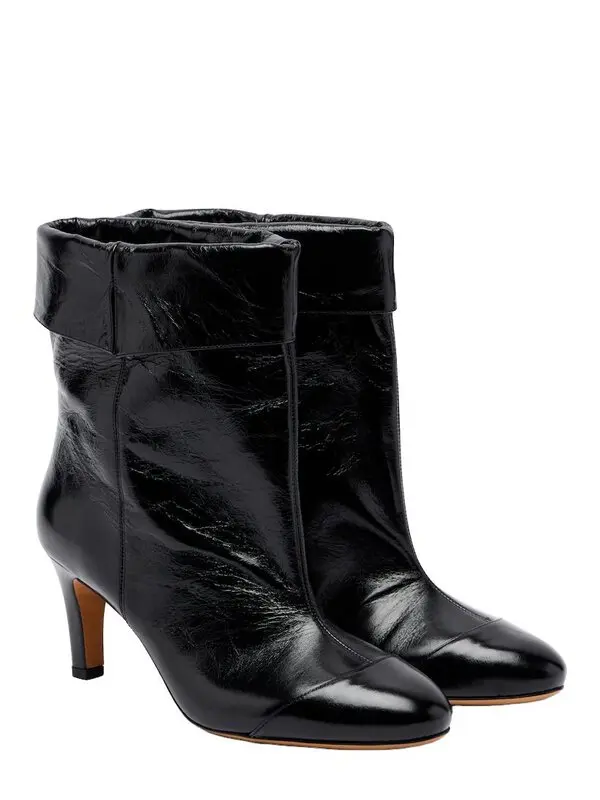Isabel Marant Étoile Eldra Leather Ankle Boots - Black