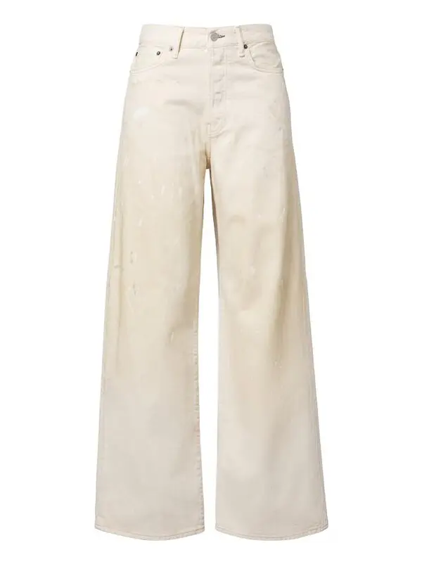 Acne Studios Distressed Wide-leg Jeans - White