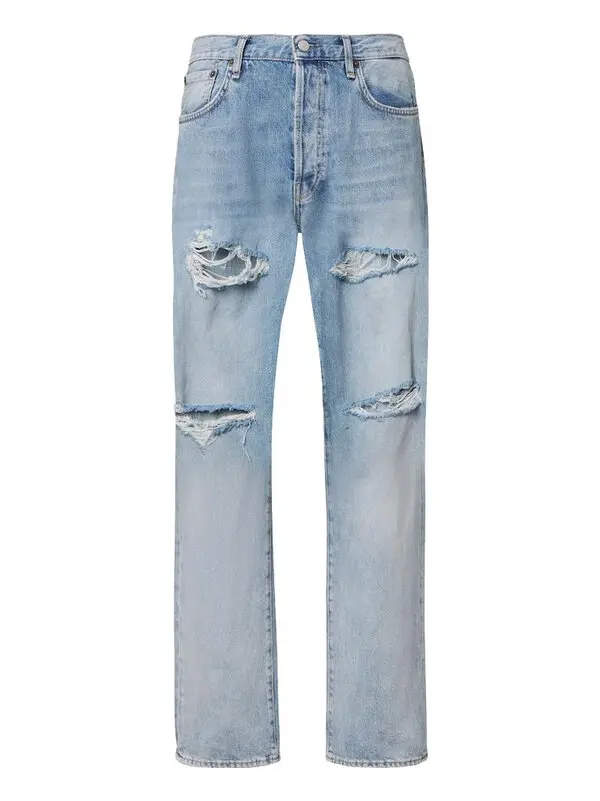 Acne Studios 1996 Distressed Straight Jeans In Light - Blue