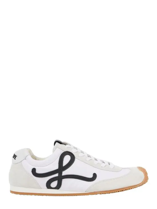 Loewe Ballet Runner 2.0 Suede-trimmed Sneakers - White