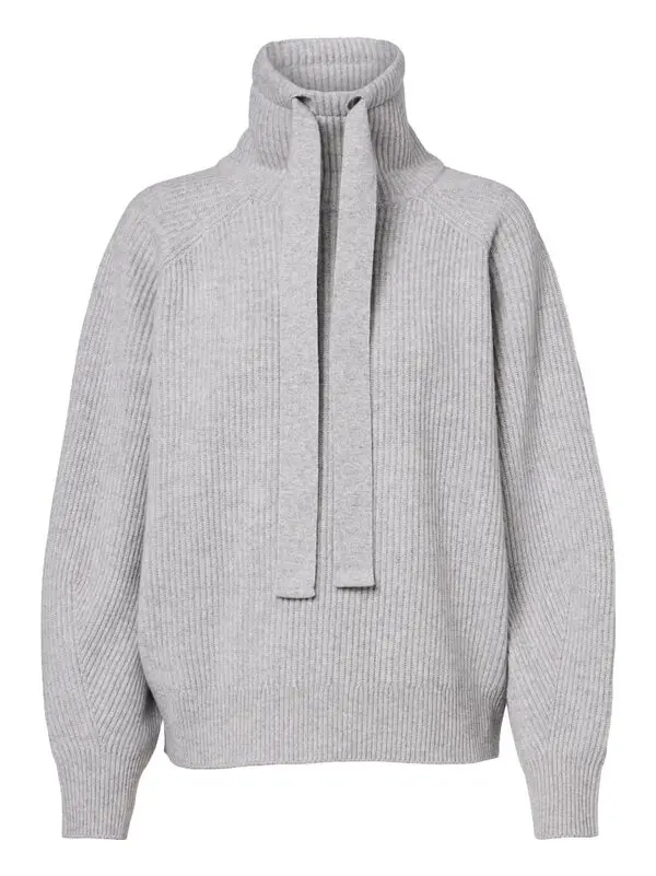 Brunello Cucinelli Ribbed-knit Cashmere Sweater - Grey