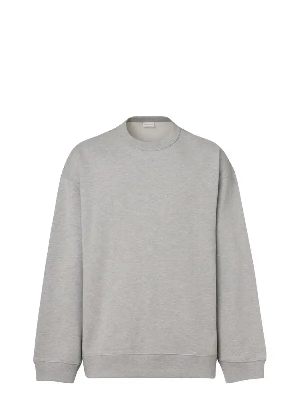 Dries Van Noten Cotton Jersey Sweatshirt - Grey