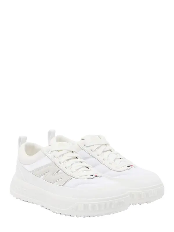 Moncler Altive Leather-trimmed Platform Sneakers - White