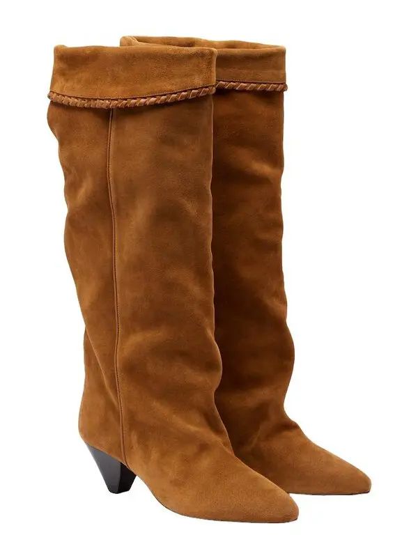 Isabel Marant Étoile Elita Suede Knee-high Boots - Brown