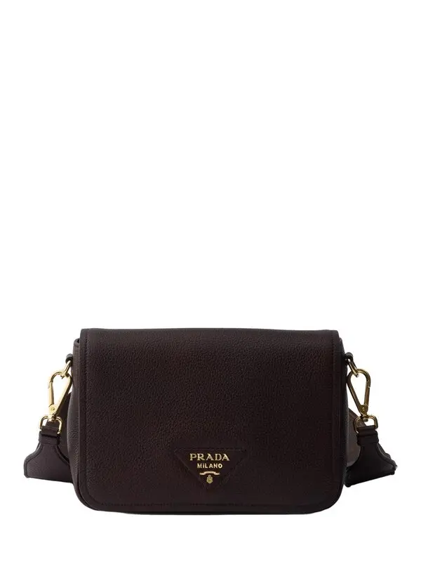 Prada Leather Shoulder Bag - Brown