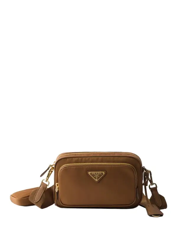 Prada Re-nylon Mini Shoulder Bag - Brown