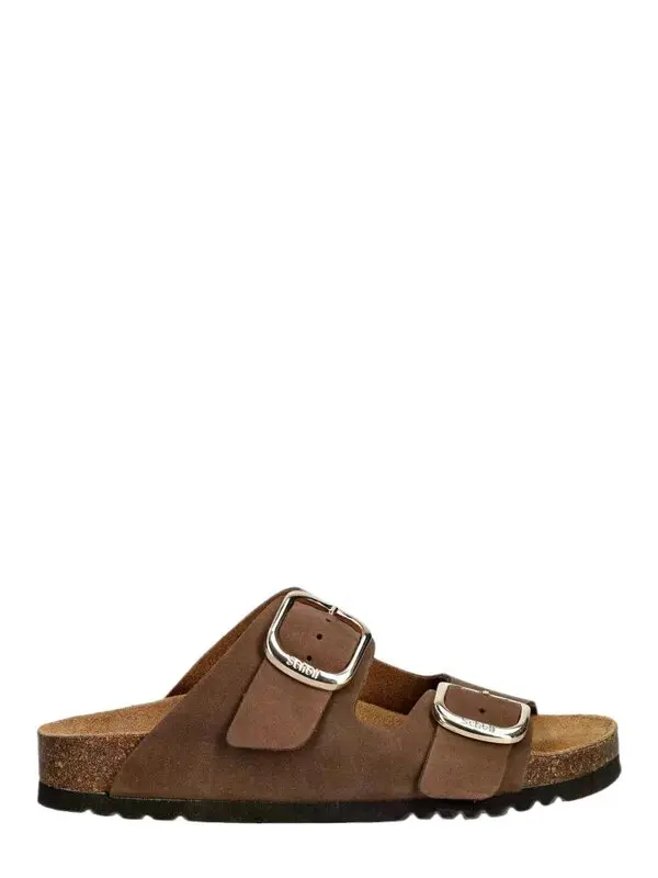 DR. SCHOLL'S SHOES Noelle Buckle-fastening Slides - Brown