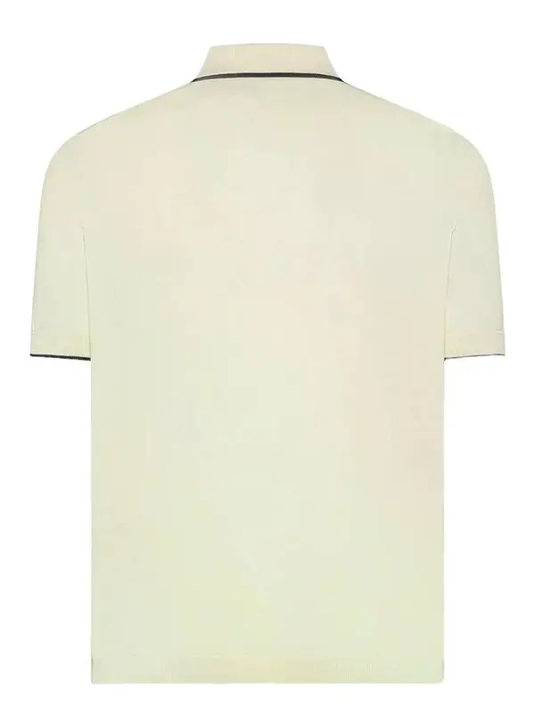 CRUNA Rivoli Contrast-trim Polo Shirt - Neutrals
