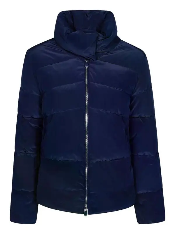 Pinko Quilted High-neck Jacket - Blue