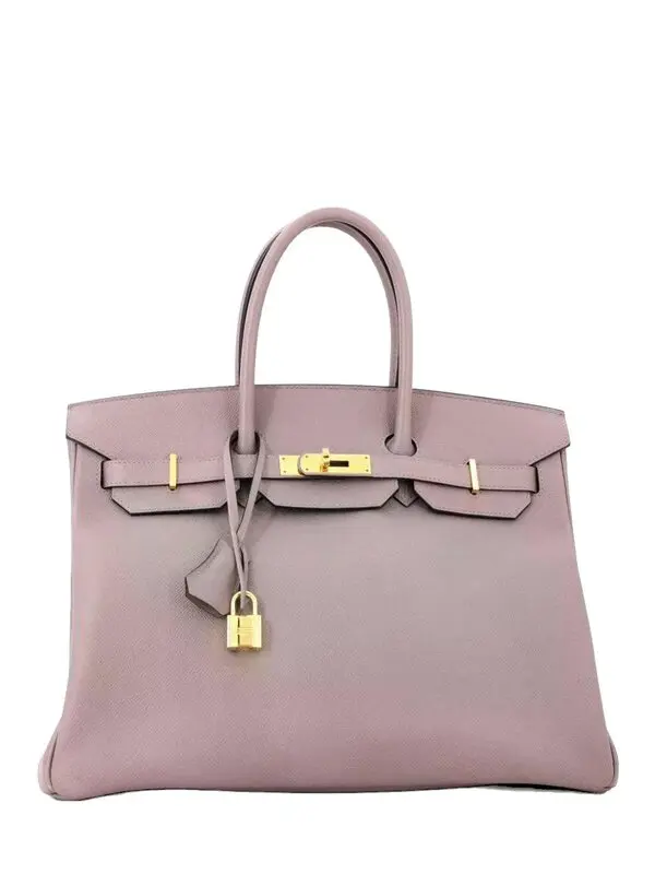 Hermès Birkin Handbag Epsom With Gold Hardware - Grey