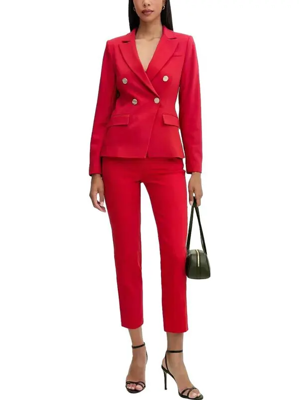 MORGAN Double-breasted Blazer - Red