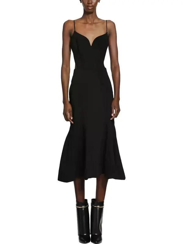 Givenchy Open-back Midi Dress - Black