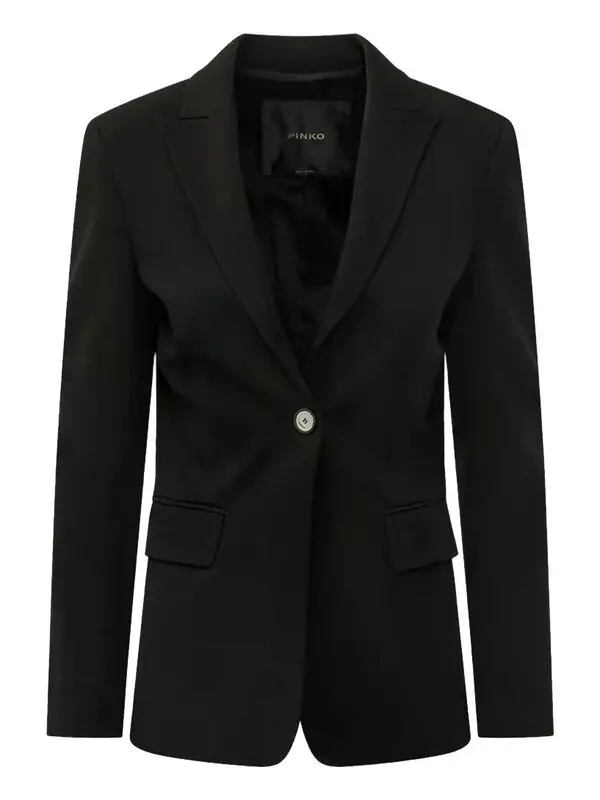 Pinko Single-breasted Peak-lapel Blazer - Grey