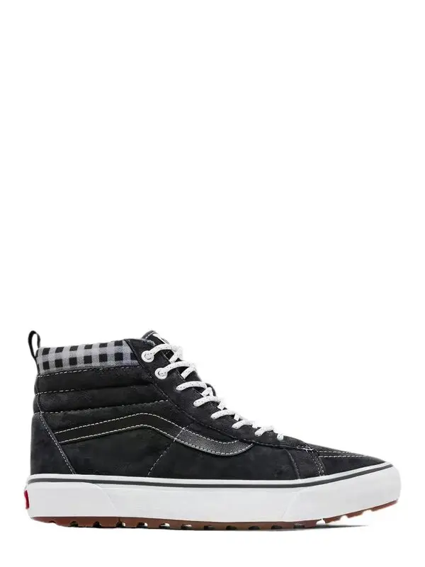 VANS Sk8-hi Mte-1 Plaid High Top Sneakers - Black