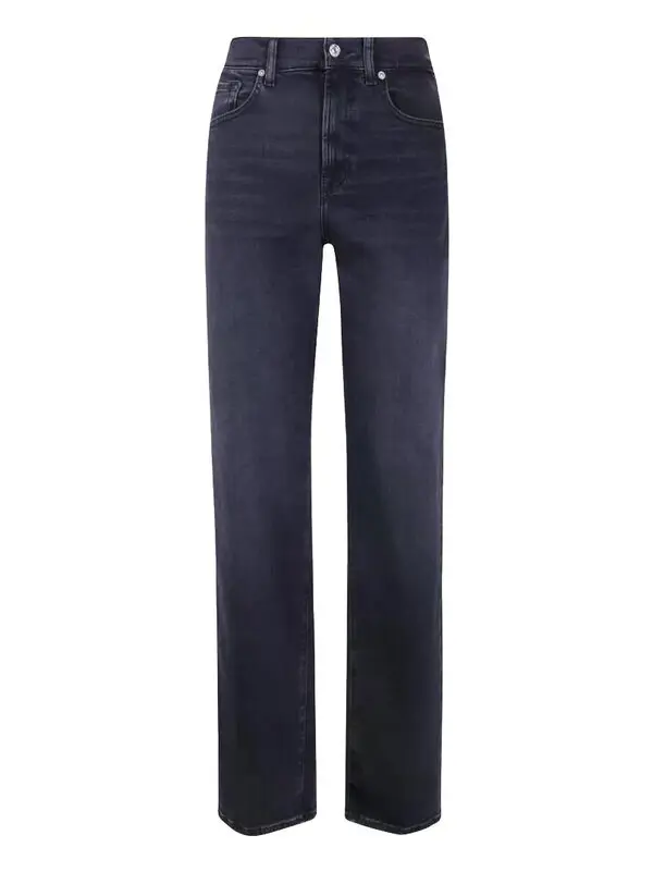 7 For All Mankind Stovepipe Wide-leg Jeans - Grey