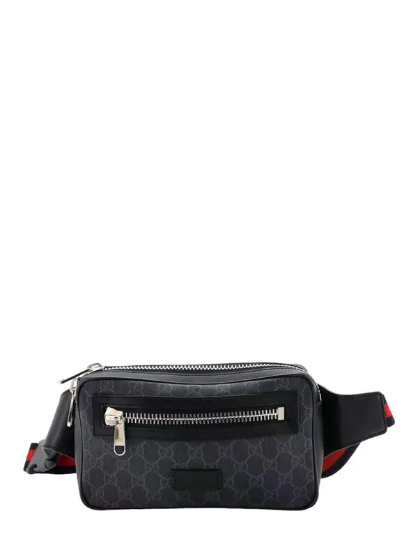 Gucci Gg Coated Canvas Small Belt Bag - Black